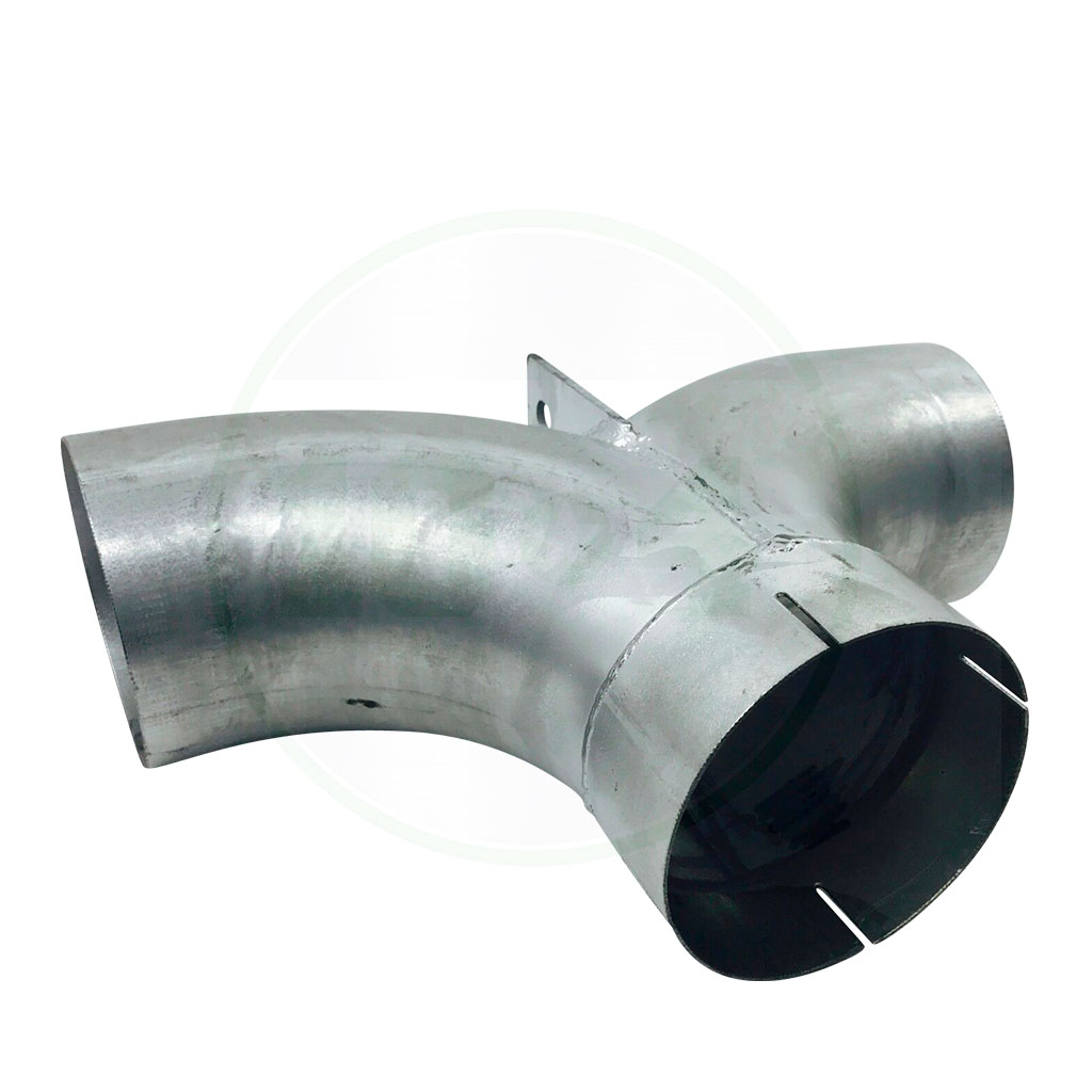 Y501A Y-Pipe With Bracket 5" Aluminized » 10-4 Truck Parts